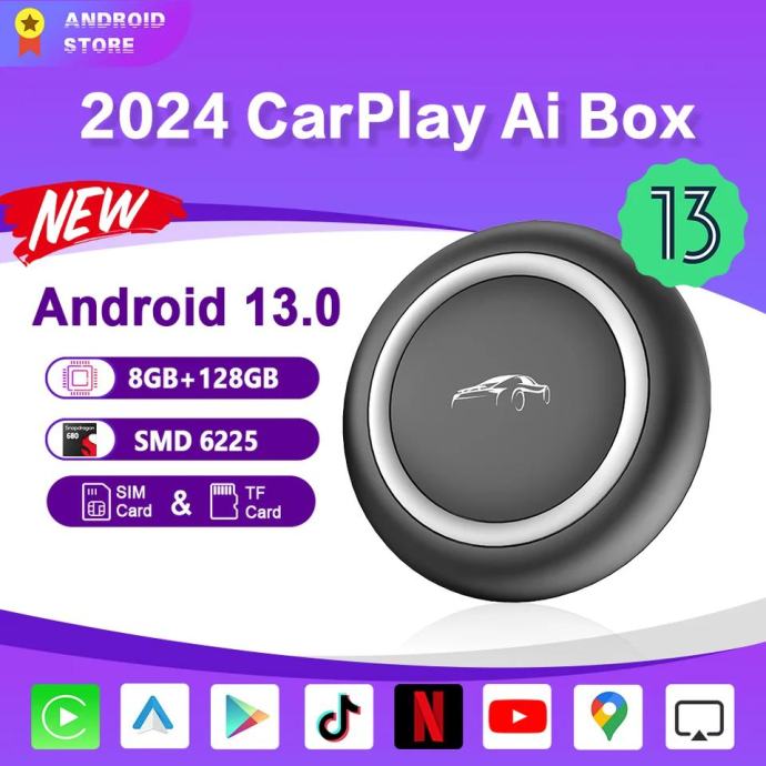 Carplay Ai Box Android 13 Wireless Carplay Android Auto QM6225 8GB+128