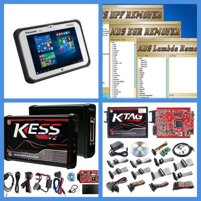 ECU Tuning komplet Panasonic tab + Kess + Ktag +Software za editiranje