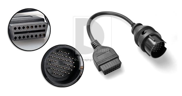 OBD II 16 pin / 38 pin Mercedes Benz adapter