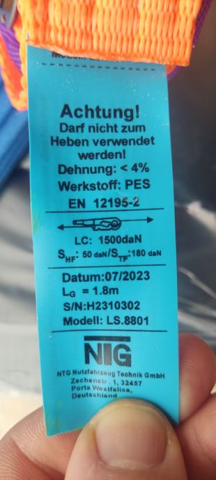 Gurtne za transport vozila
