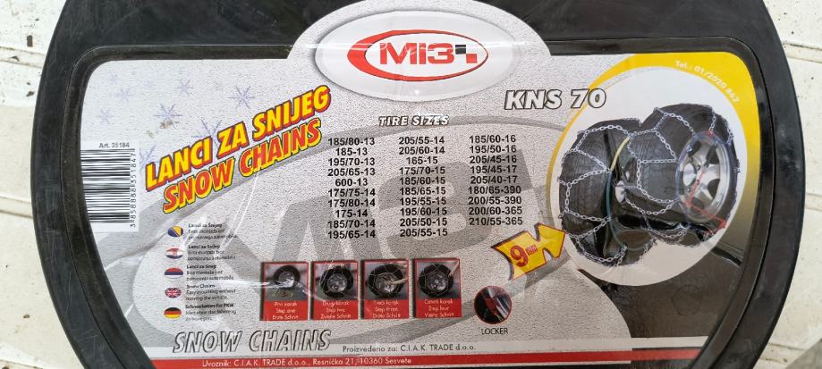 lanci za snijeg KNS 70