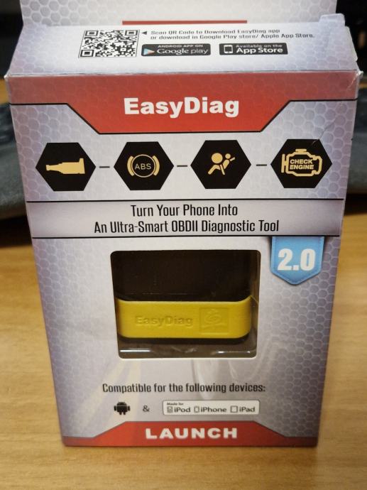 Launch EasyDiag 2.0 (original) – Bluetooth OBD-II, ispravno