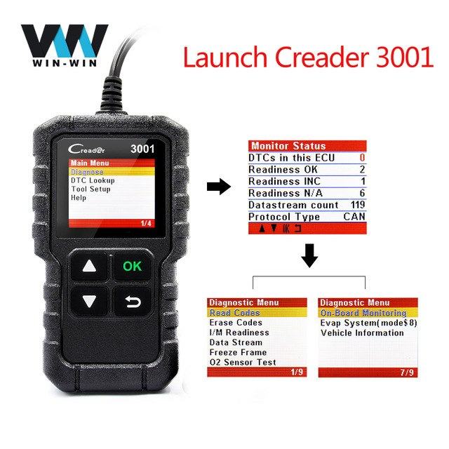 LAUNCH X431 Creader 3001 Full OBD2 OBDII Code Reader Scan tools OBD 2