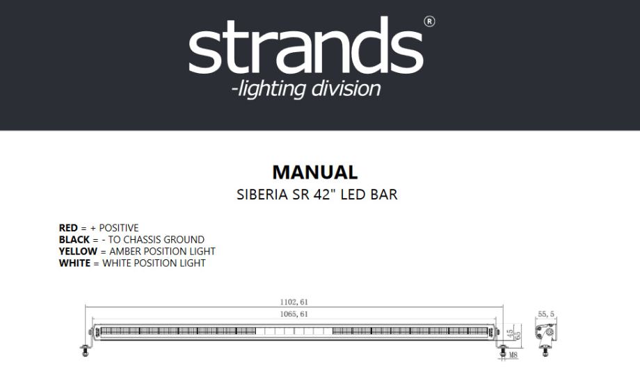 Strands Siberia LED BAR - SR LED BAR 42″