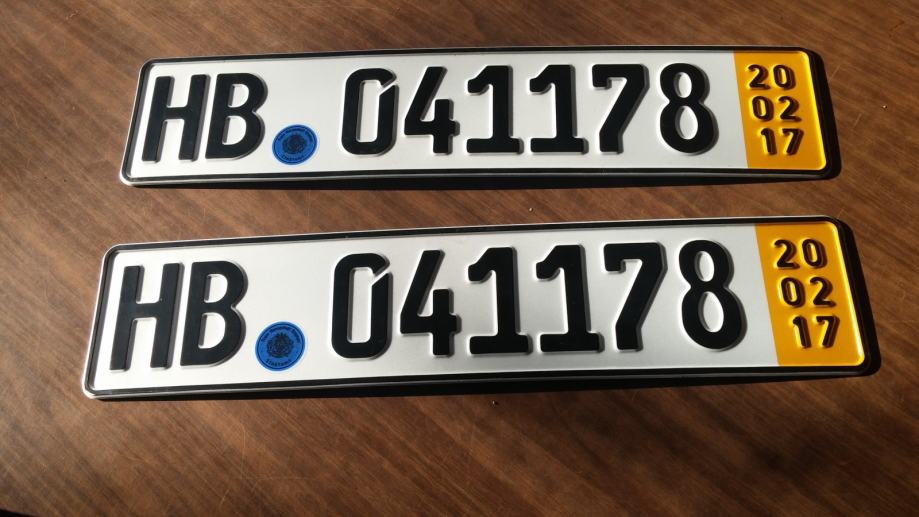 Njemačke auto tablice / registarske pločice