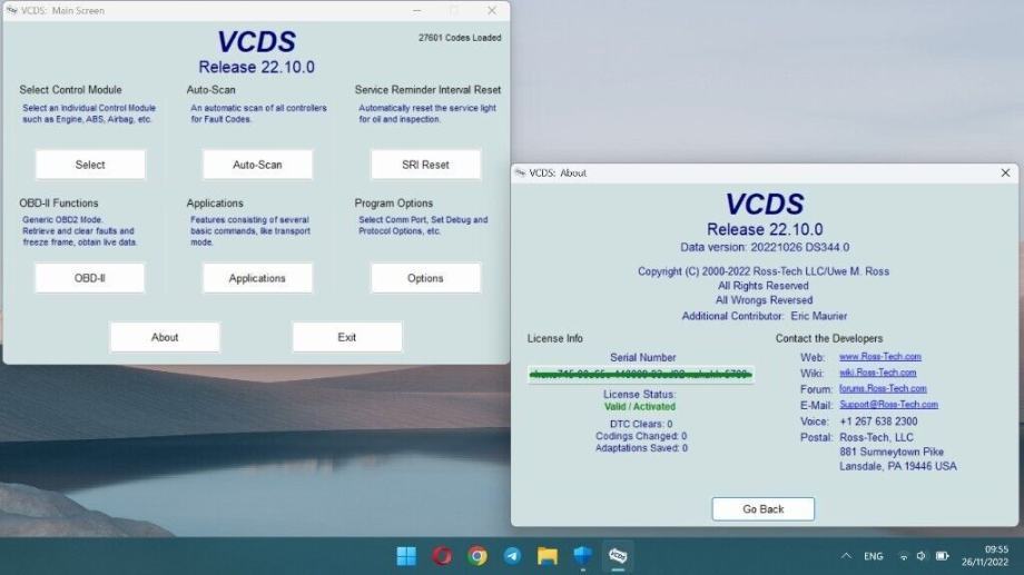 VCDS VAG COM vcds 23.3 Hex+V2 UDS autodijagnostika ŠKODA VW SEAT AUDI