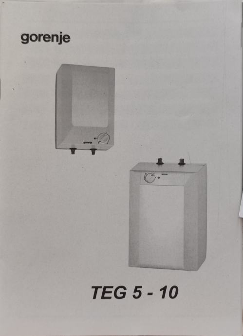 Bojler protočni Gorenje 5l TEG 5 -10 (gornja montaža)