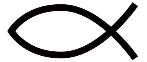 Zakrpe za odjeću, riba kršćanski simbol, apliciranje peglom, novo!