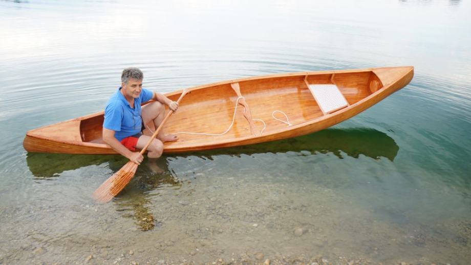 Drveni kanu dužine 5m, vrhunski izrađen