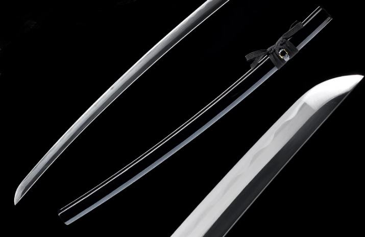 Katana black YinYang 1045 sablja mač jaianski samuraj