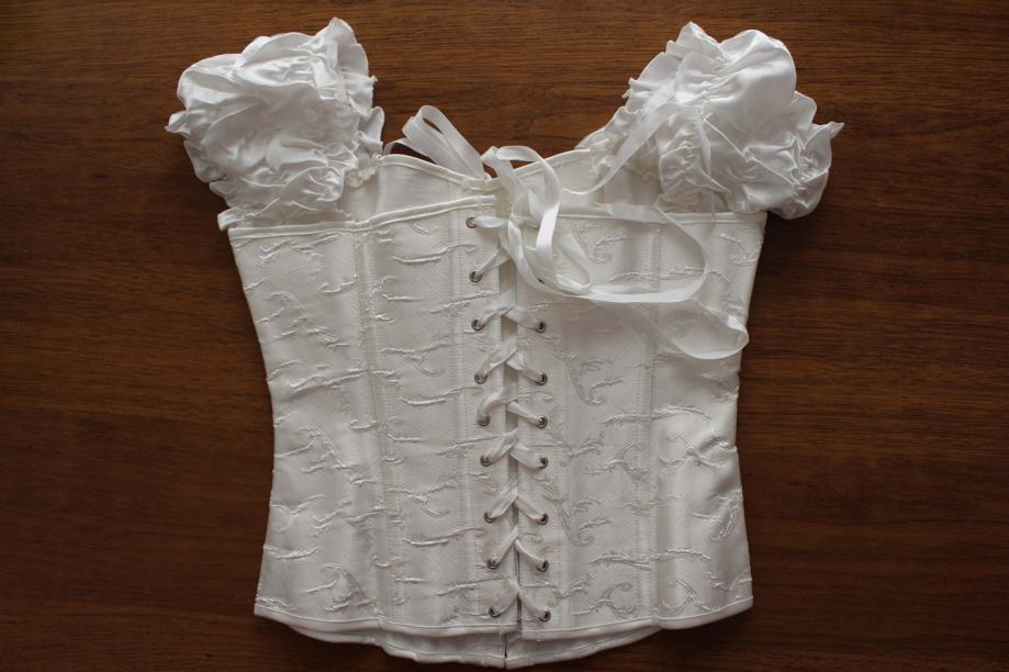 KORZET bijeli (komplet sa tangama)