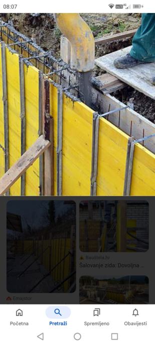 Salovanje armiranje ,betonski parapeti ograde