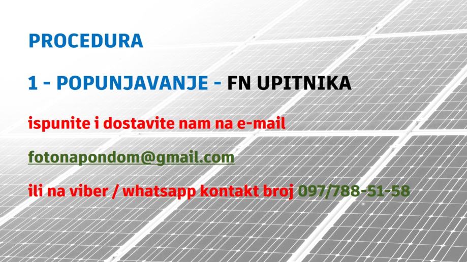 Glavni projekt fotonaponske solarne elektrane, suglasnost HEP, trošk.