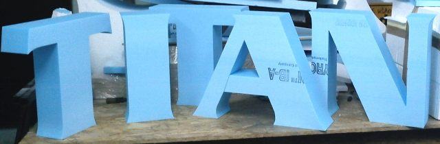 3D SLOVA - CNC IZREZIVANJE SLOVA OD STIROPORA