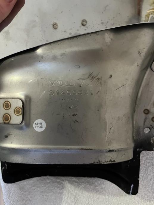 Ispušni priključak, zadnji ukras za auspuh za Volvo , desni 31455531