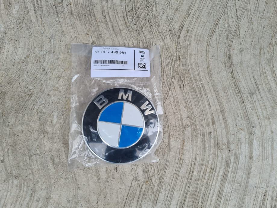 Prednji znak na haubi BMW 7 G11 G12 X7 G07 95 mm / 9.5 cm 51147498981