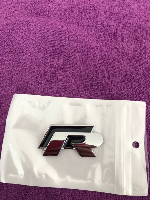 R ZNAK LOGO EMBLEM VOLKSWAGEN VW R GOLF R golf 7r golf 8r golf 6r r32