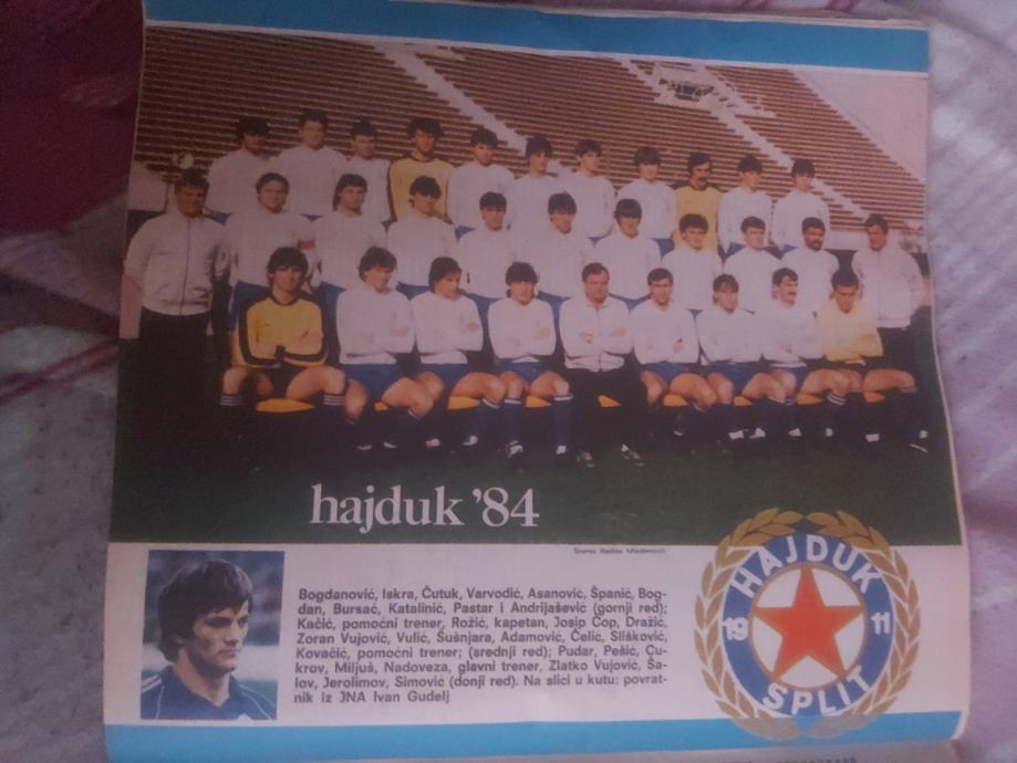 ARENA MAGAZIN SVECANI BROJ 1984 GODINA STORY NK HAJDUK SPLIT RIJETKO