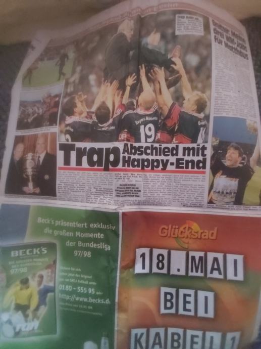 BILD NOVINE 1998 GODINA STORY BAYERN MUNICH