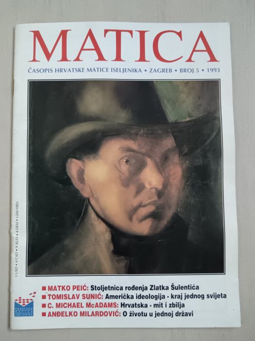 Matica 5/1993; Časopis Hrvatske matice iseljenika