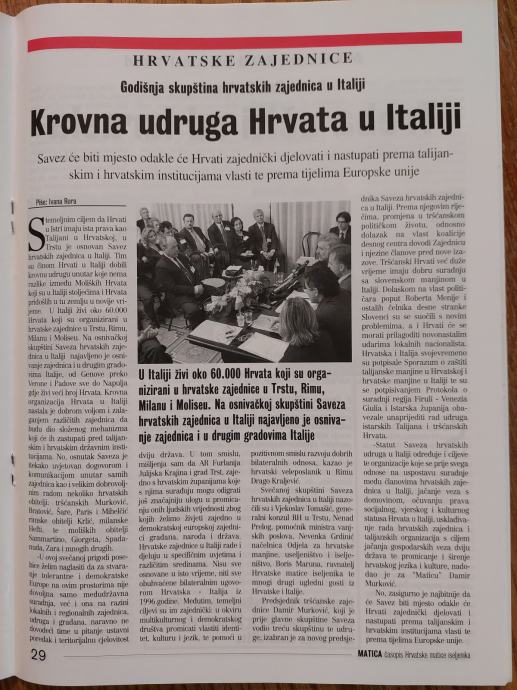 MATICA - Časopis Hrvatske matice iseljenika / Br. 5. 2002.