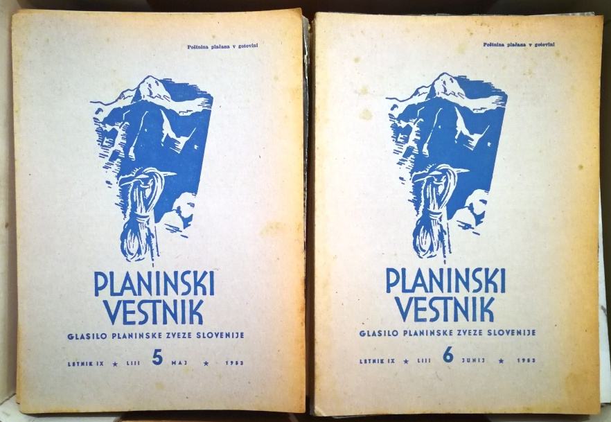Planinski vestnik : glasilo planinske zveze Slovenije ( 62 broja )