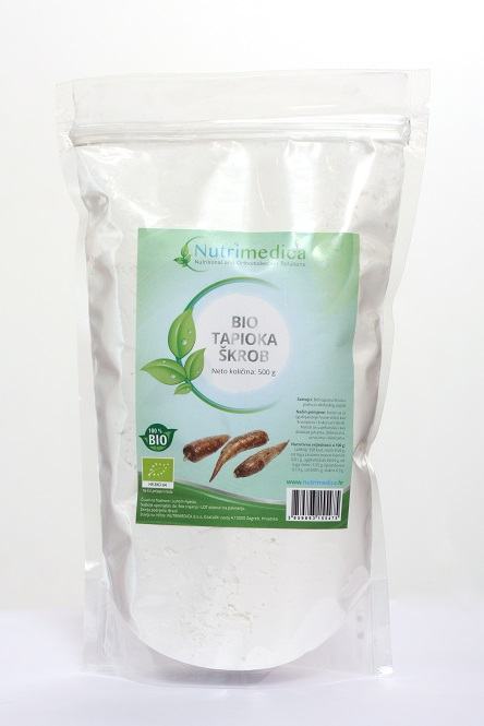 Bio tapioka škrob u prahu iz ekološkog uzgoja 500g - Nutrimedica