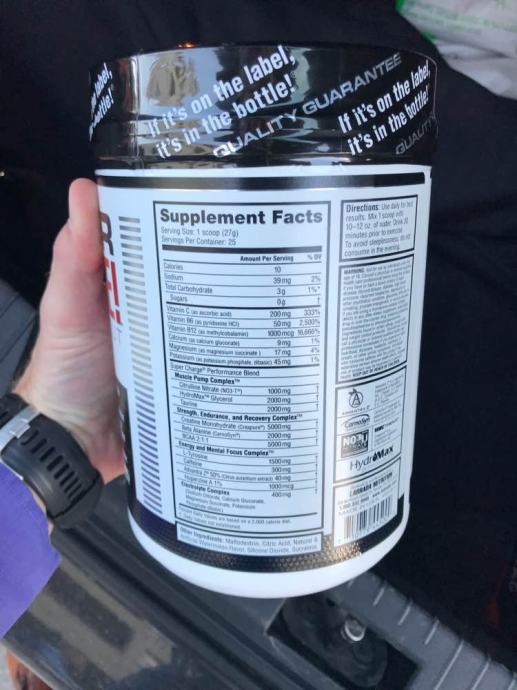 Labrada SUPERCHARGE pre-workout