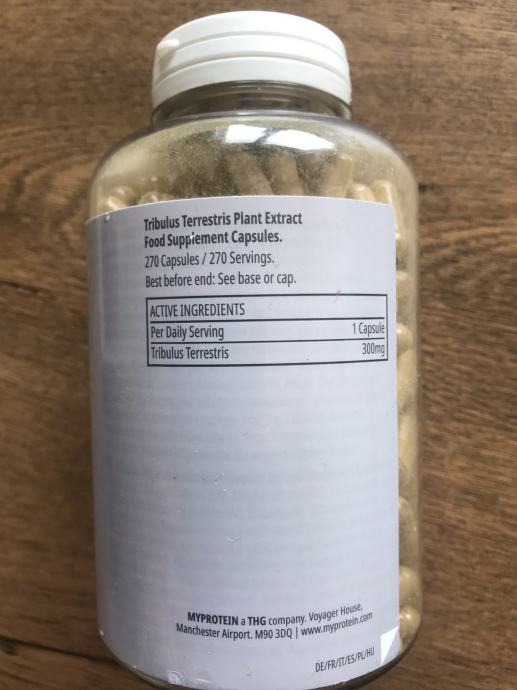 Myprotein Tribulus 270 kapsula 90% saponina MYP