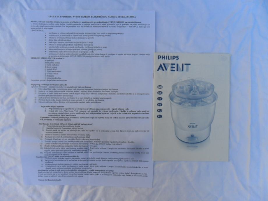Sterilizator AVENT za dude i bočice