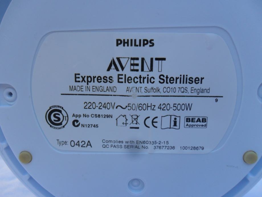 Sterilizator AVENT za dude i bočice