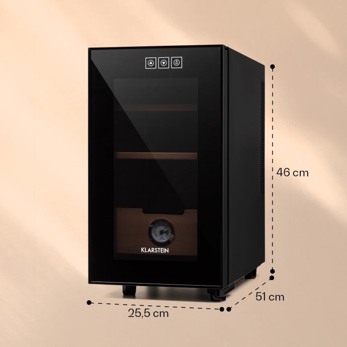Klarstein El Presidente 23 humidor, Crna - NOVO