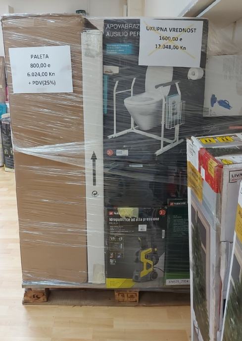 Razna roba na paleti