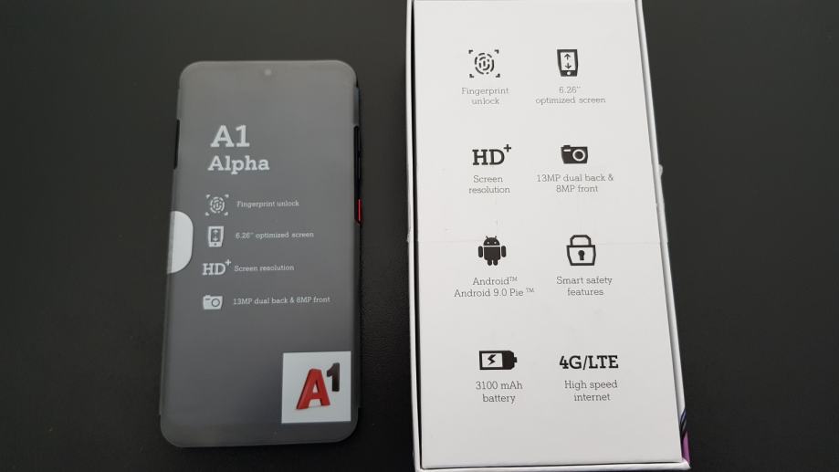 A1 Alpha Dual Sim Black, 3GB/64GB Račun i Jamstvo Besplatna Dostava