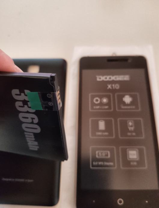 *NOVO* DOOGEE X10 5.0 3360mAh 2017 MODEL