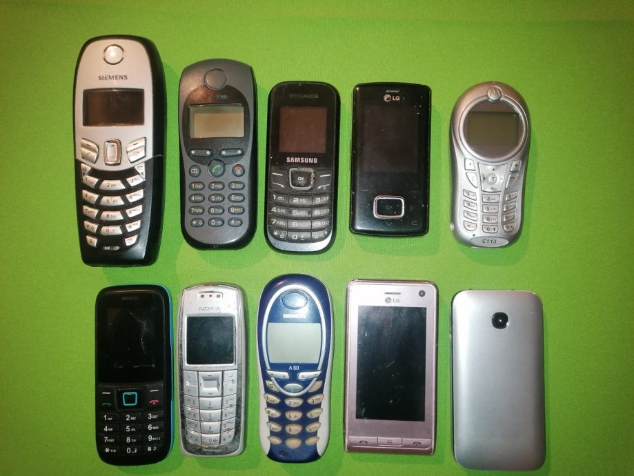 Stari mobiteli (10 kom za 10e)