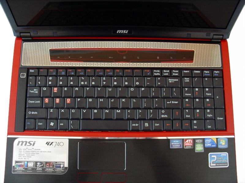 MSI GX 740 GAMING LAPTOP