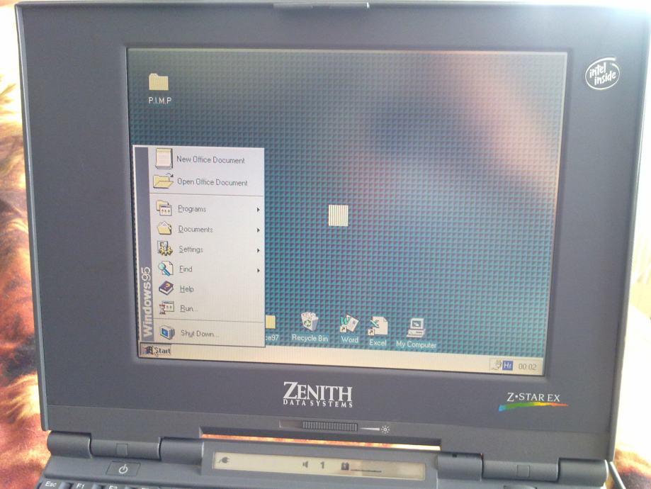 Laptop ZENITH NTB007 (ISPRAVAN, KAO NOV) Retro Vintage Kolekcionarski