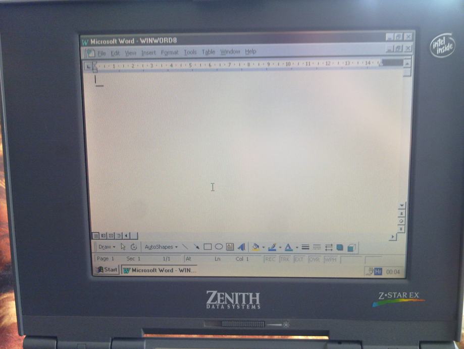 Laptop ZENITH NTB007 (ISPRAVAN, KAO NOV) Retro Vintage Kolekcionarski