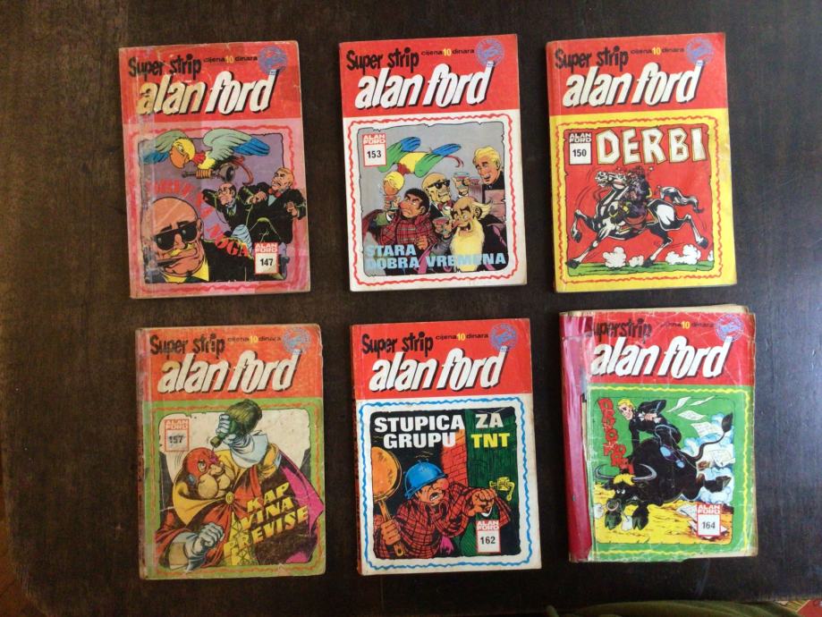 alan ford stari brojevi, 89,101,102,120,121,150,153,162,155,166,167,