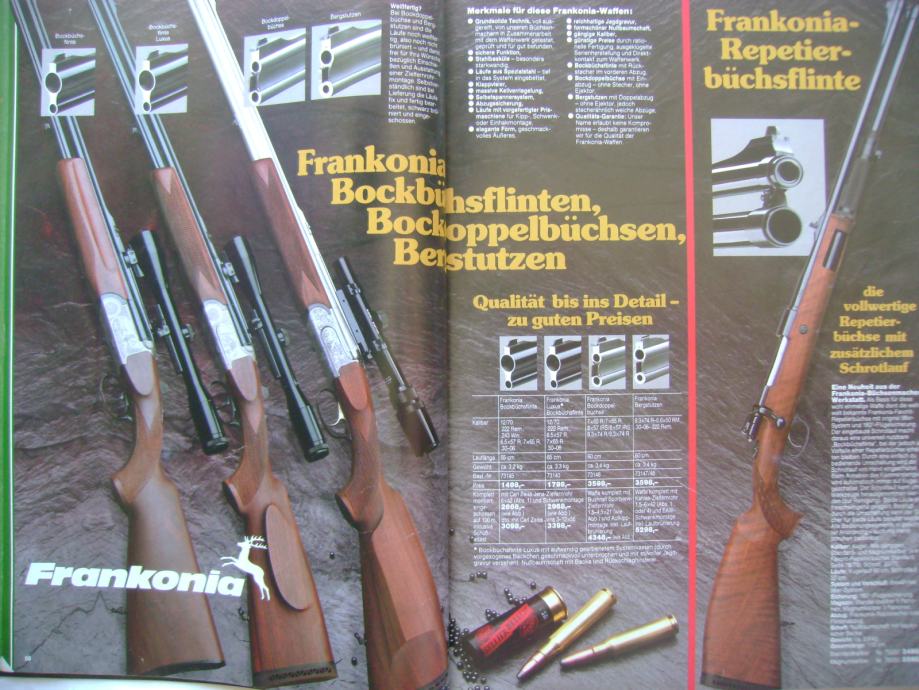 Frankonia Jagd godišnji katalog 1991./1992. - oružje i lovačka oprema