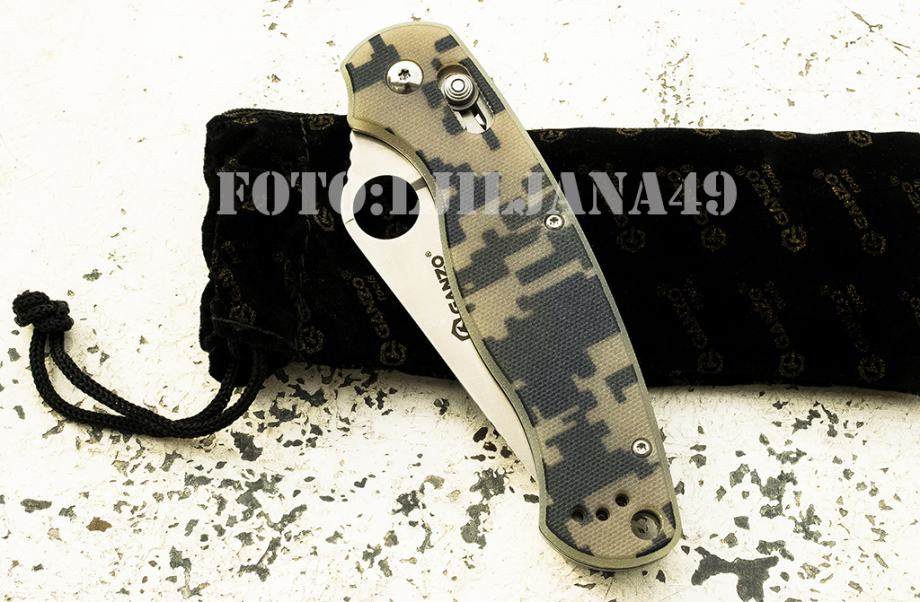 GANZO 729,kvalitetni preklopni nož,G10drška,440C čelik,AXIS lock,NOVO!