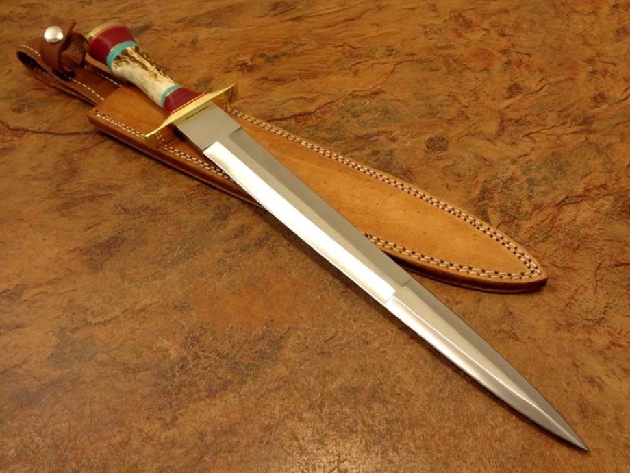 Nož BLACK HORSE-COMBAT TOOTHPICK DAGGER 420SS-ručni rad-USA