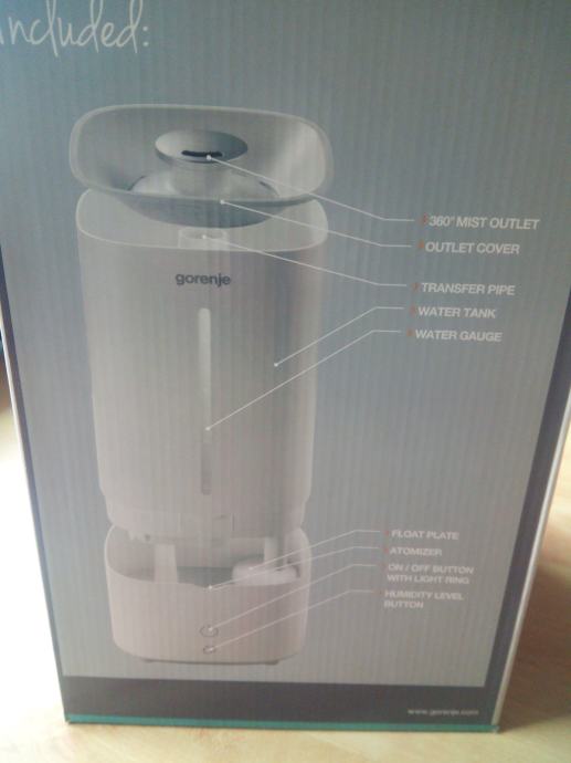 Gorenje ovlaživač H45W