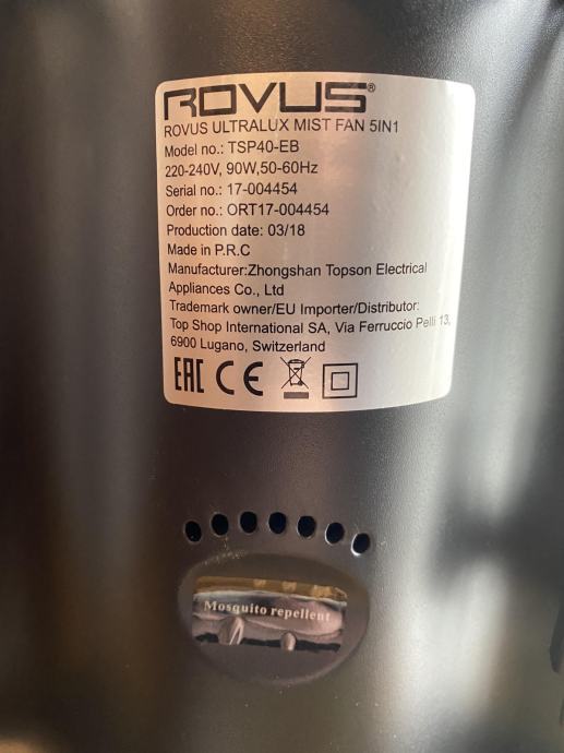 Rovus Ultralux Mist Fan 5 in 1 / 5 u 1 ventilator