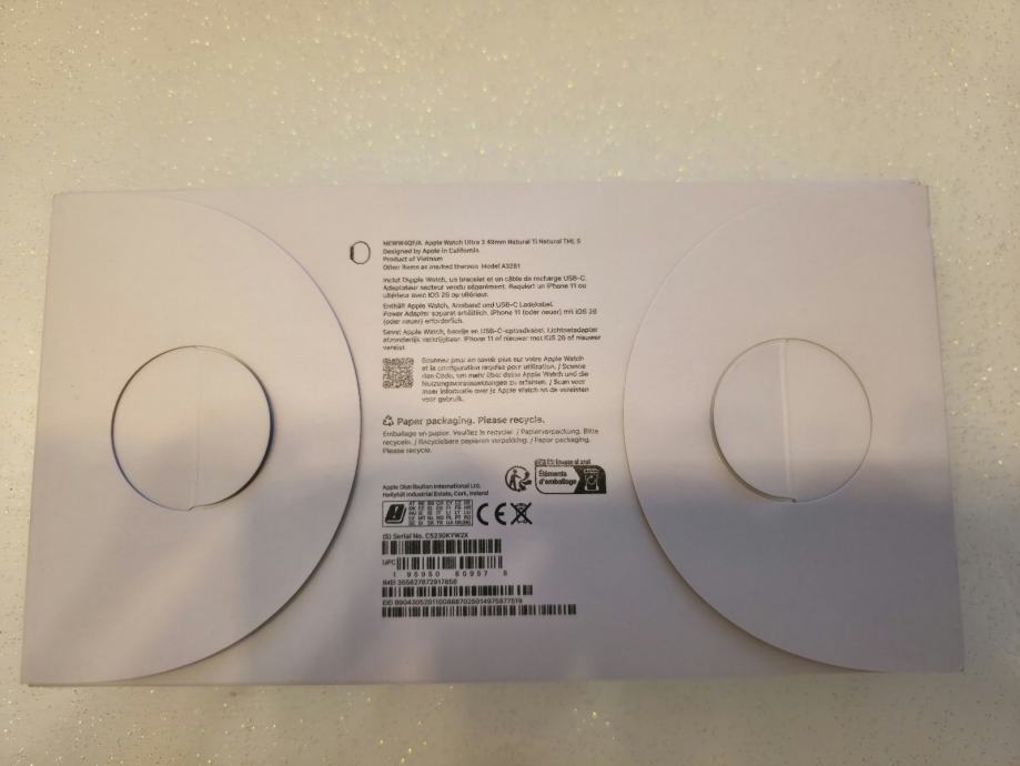 Apple Watch Ultra 3 49mm Natural Titanium