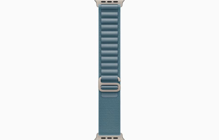 Apple Watch Ultra 3 - Titanium Case with Light Blue Alpine Loop band L