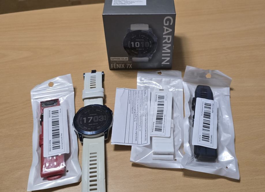 Garmin Fenix 7X Sapphire Solar Mineral Blue Titanium