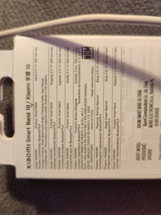 XIAOMI SMART BAND 10 pametni sat