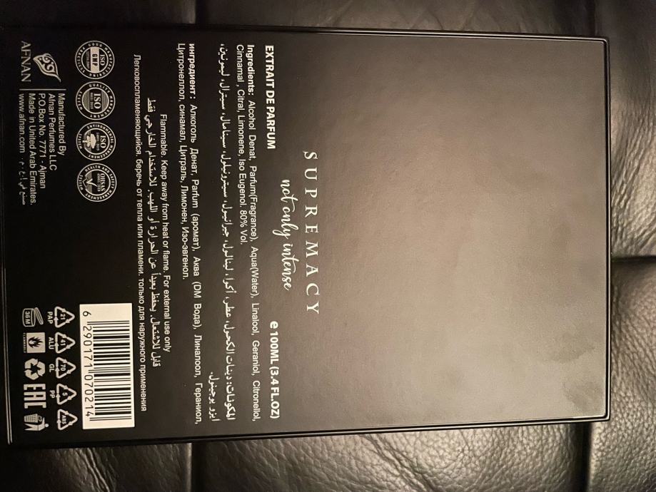 AFNAN SUPREMACY NON ONLY INTENSE